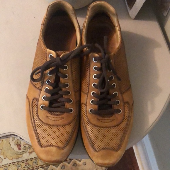 Magnanni | Shoes | Magnanni Lace Up Leather Sneakers 95 | Poshmark